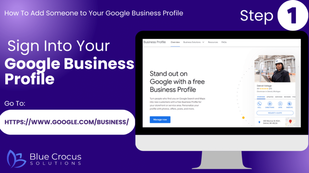 How To Add Someone To Your Google Business Profile - Blue Crocus Solutions